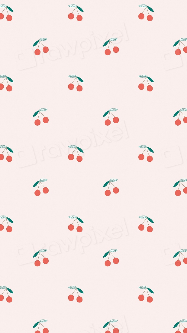 Vector seamless cherry pattern pastel | Premium Vector - rawpixel