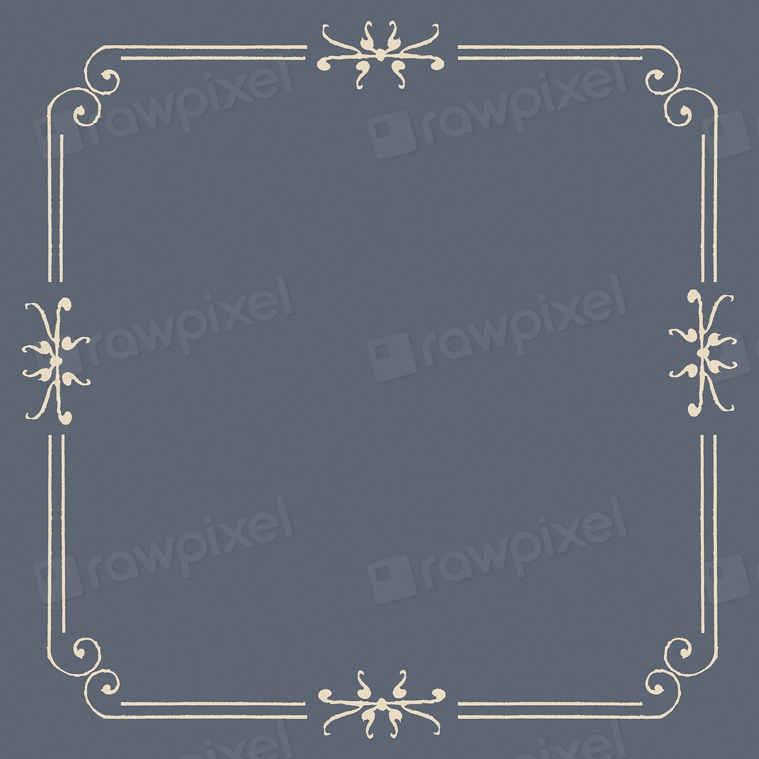 Beige filigree frame border psd | Premium PSD - rawpixel