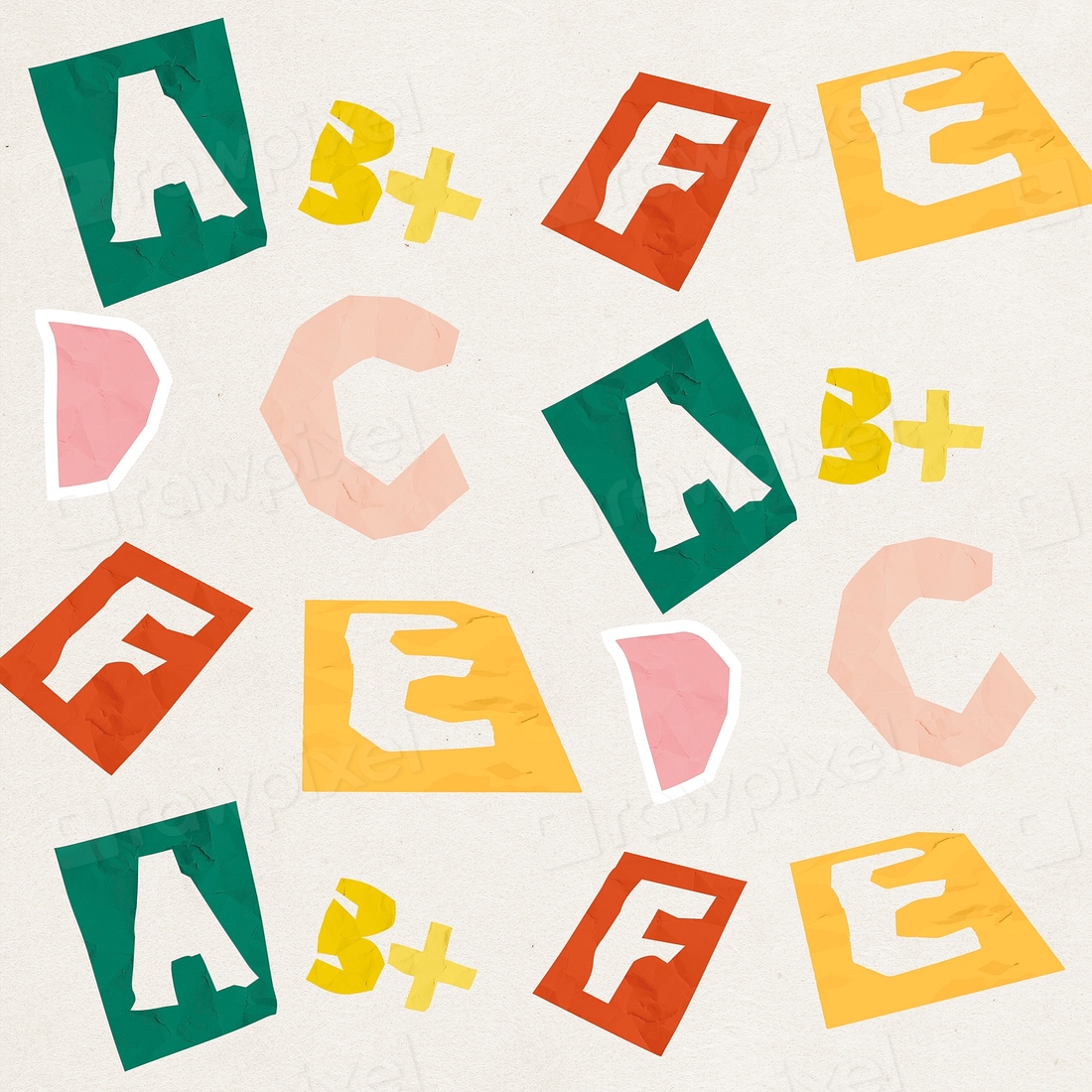 ABC alphabet colorful abstract cute | Premium Photo - rawpixel