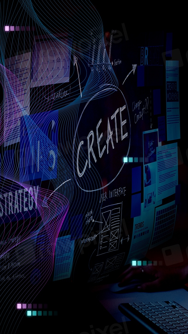 Strategy plan desktop screen background | Premium Photo - rawpixel