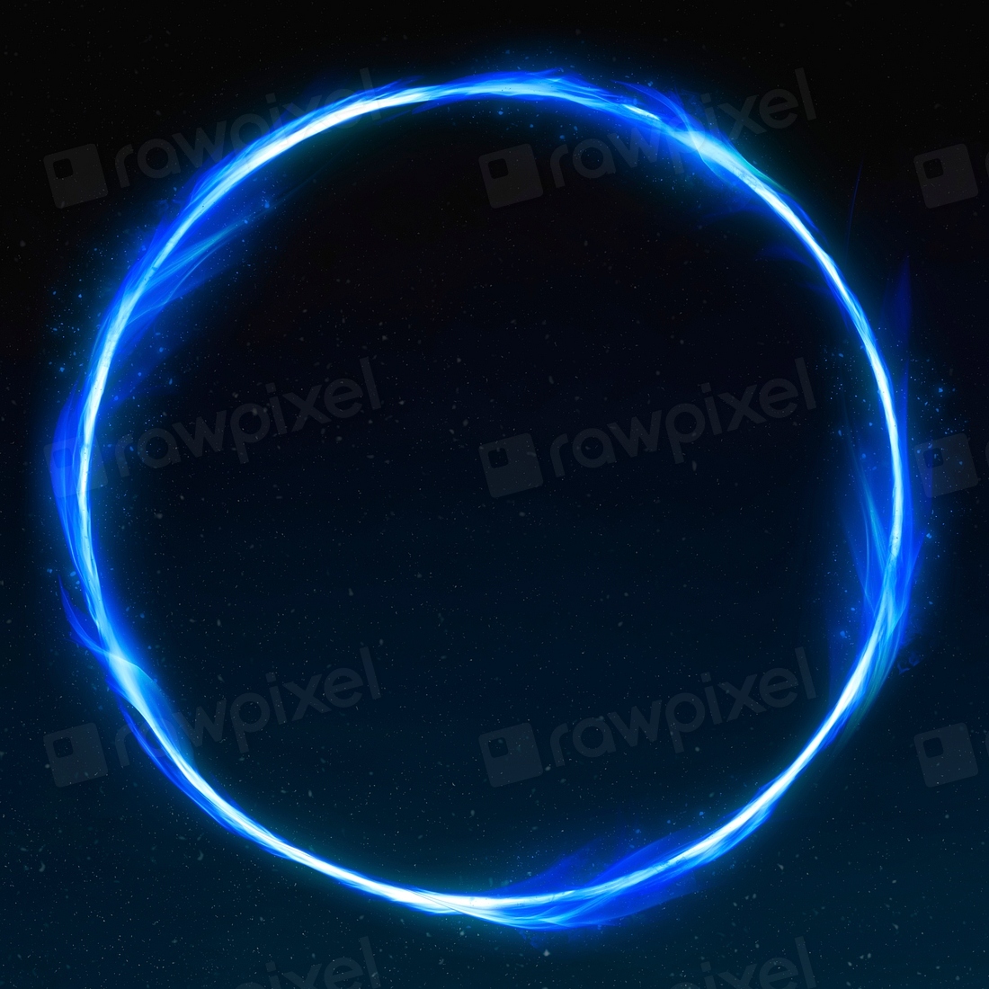 Retro blue circle fire psd | Premium PSD - rawpixel