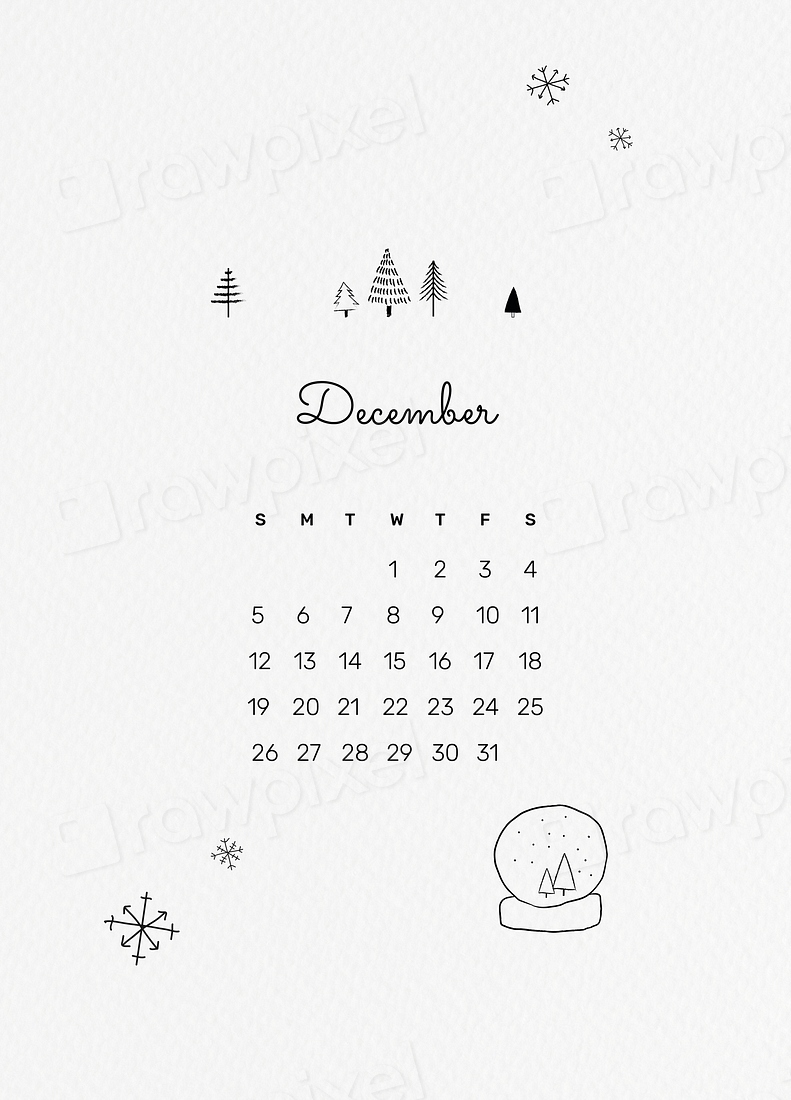 December 2021 printable template psd | Premium PSD - rawpixel