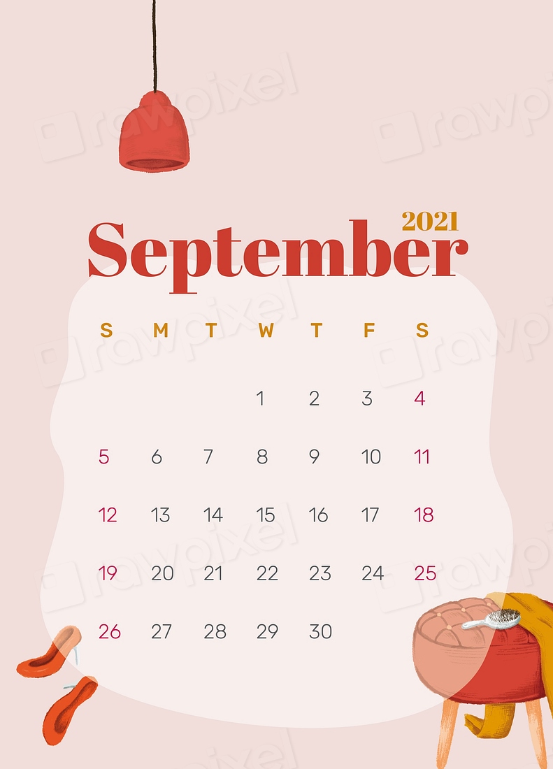 Calendar 2021 September printable template | Premium PSD - rawpixel