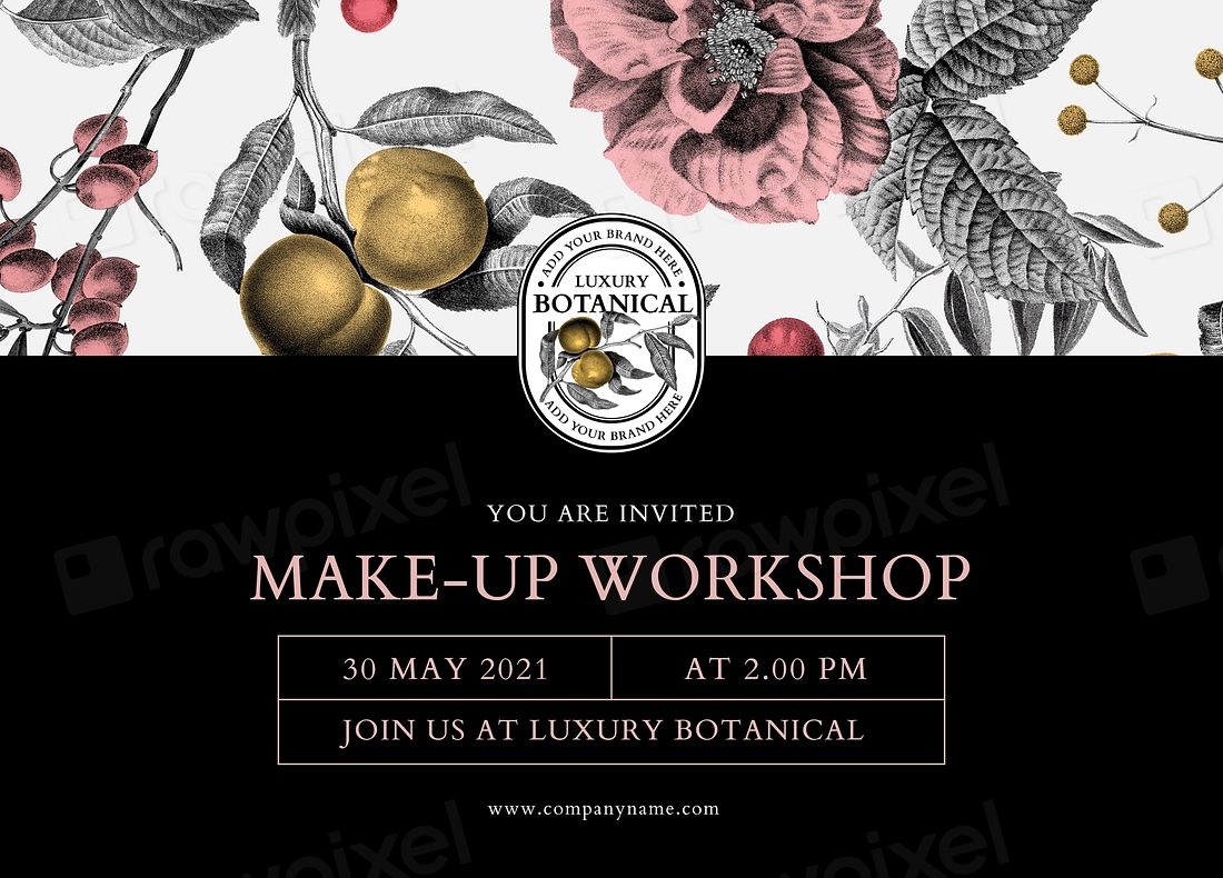 Editable workshop invitation template vector | Premium Vector Template ...