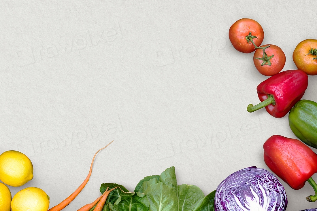 Vegetables border gray background psd | Premium PSD - rawpixel