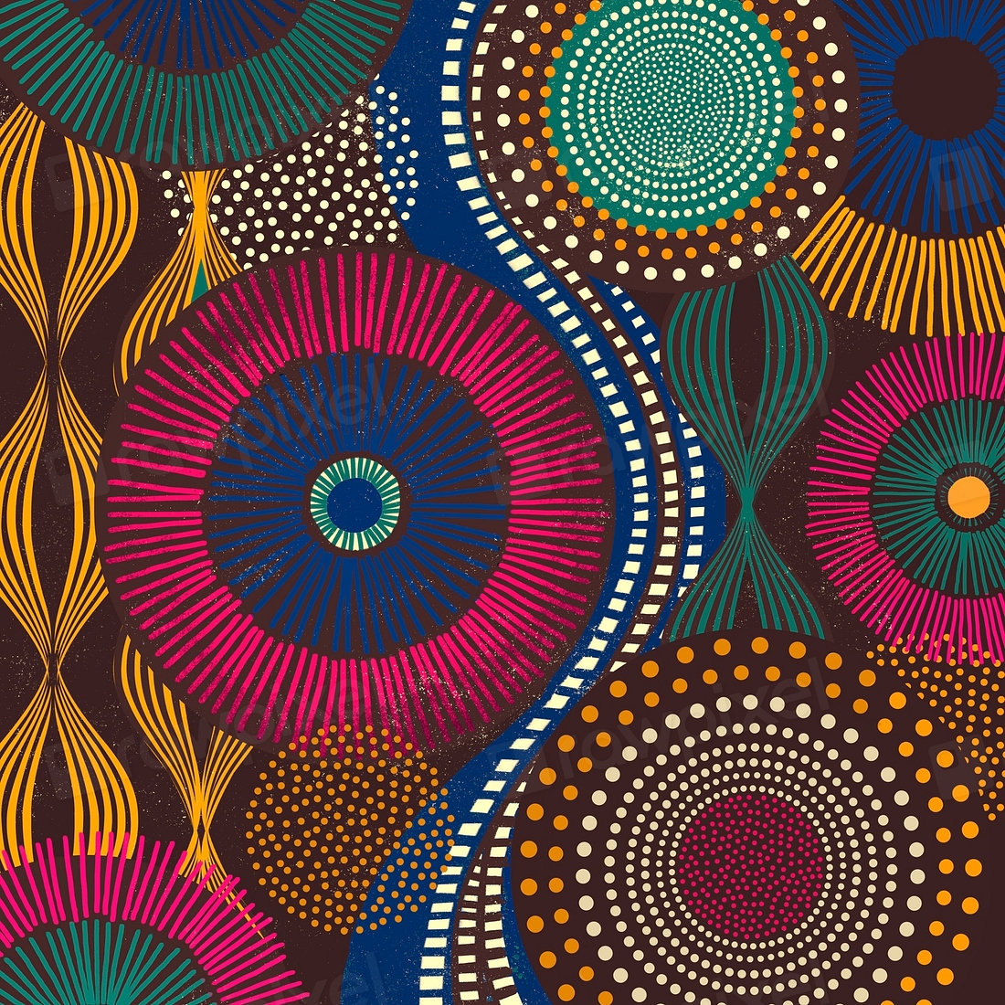 African tribal pattern background colorful | Premium Photo - rawpixel