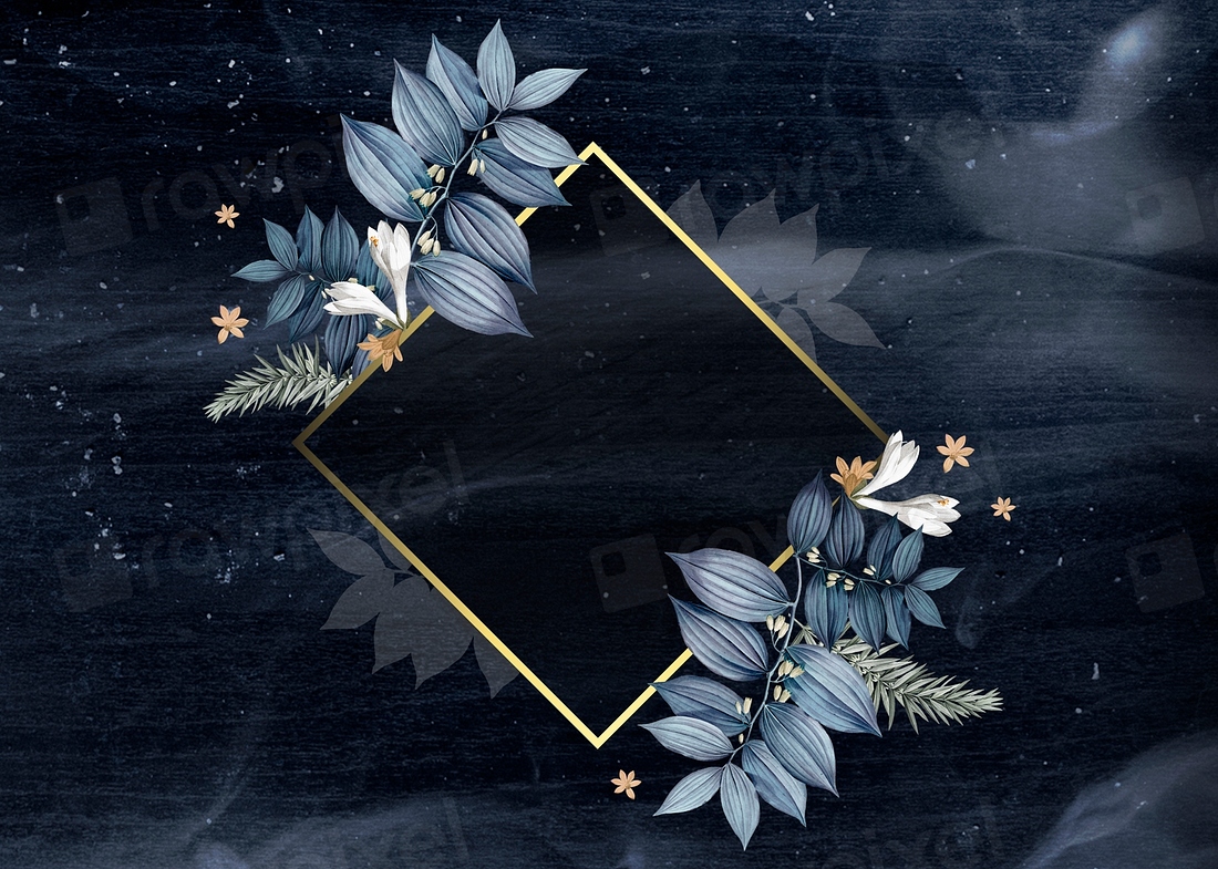 Luxurious floral wedding frame illustration | Premium PSD - rawpixel