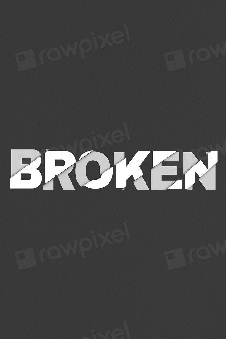 Broken typography in sliced font | Free Photo - rawpixel