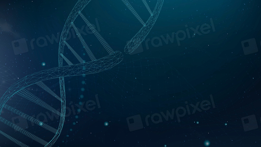 DNA biotechnology science background blue | Premium Photo - rawpixel