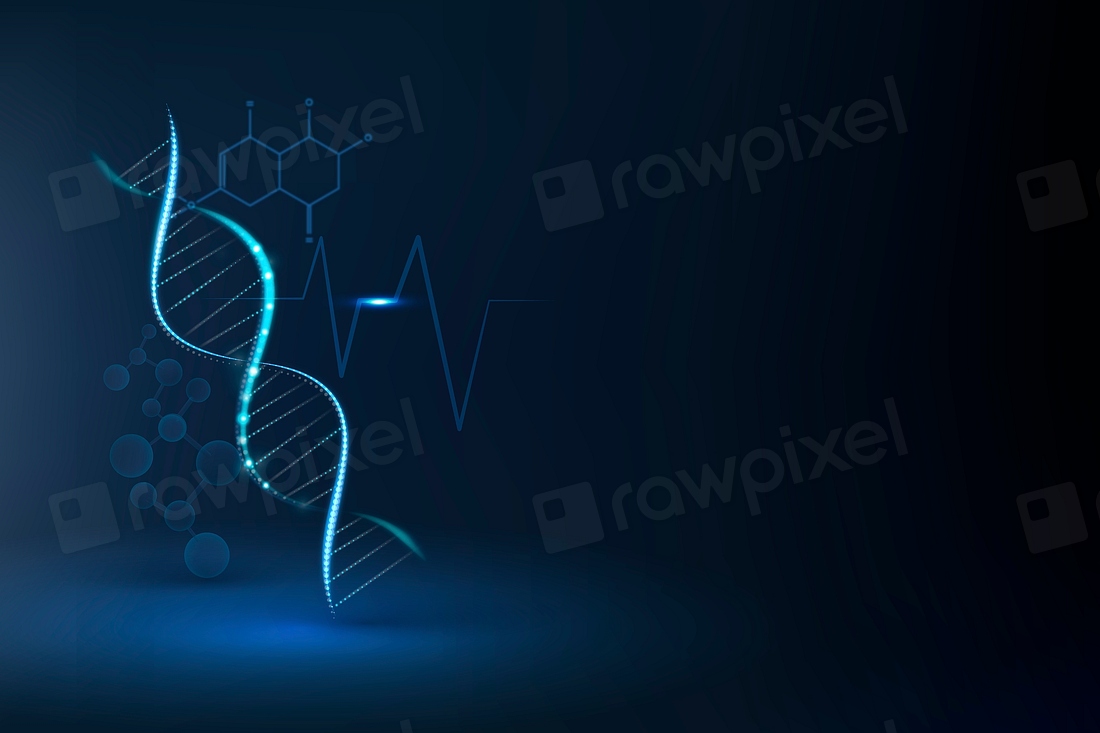 DNA biotechnology science background psd | Premium PSD - rawpixel
