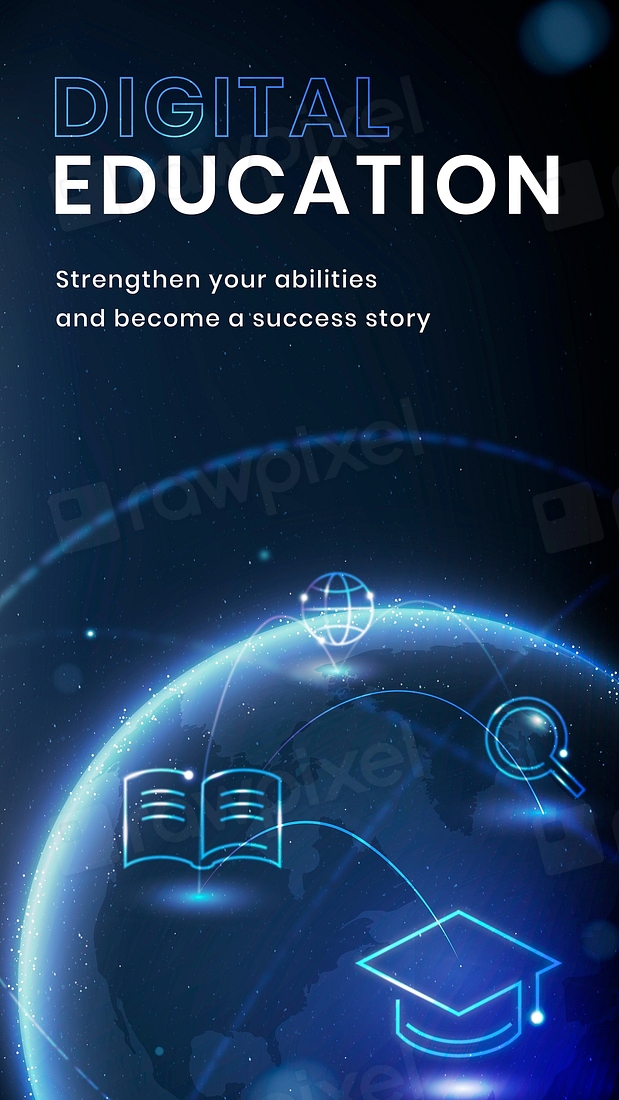 Science education technology template vector | Premium Vector Template ...