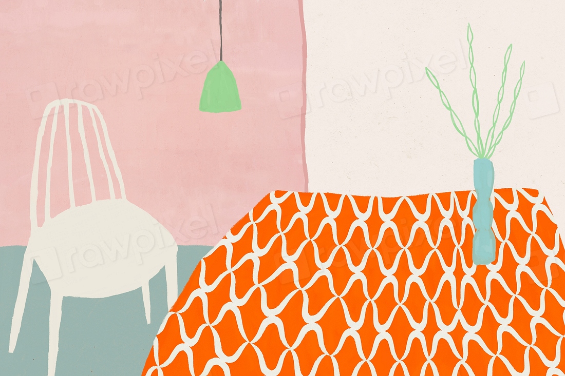 Kitchen table background vector cute | Premium Vector Illustration ...