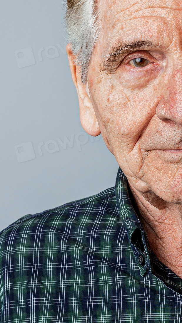Cropped face senior man | Premium Photo - rawpixel