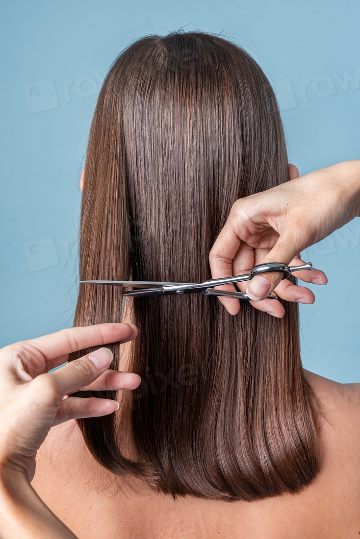 Young woman getting a haircut | Premium Photo - rawpixel