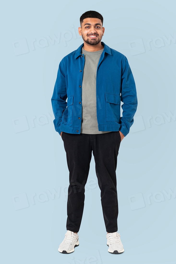 Smiling Indian man blue jacket | Premium Photo - rawpixel