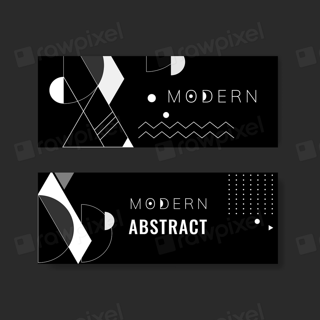 Modern black and white geometric | Premium Vector - rawpixel