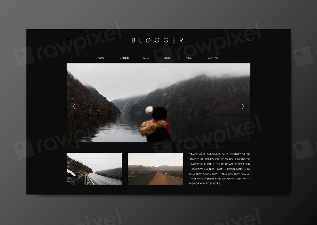 Travel blog first page template | Premium Vector - rawpixel