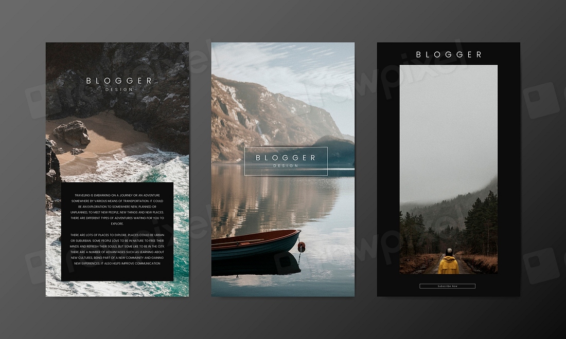 Blog banner template design vectors | Premium Vector - rawpixel