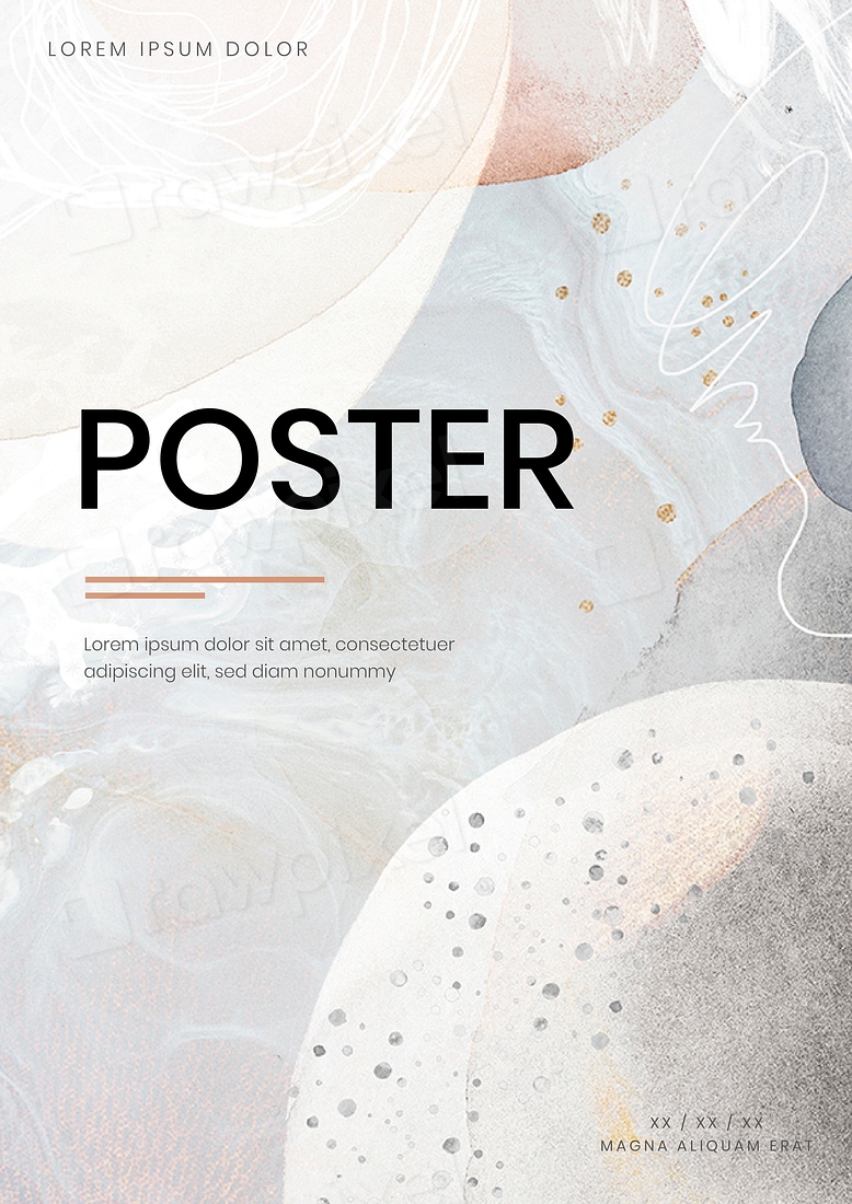 White tone printable advertisement paper | Premium Vector Template ...