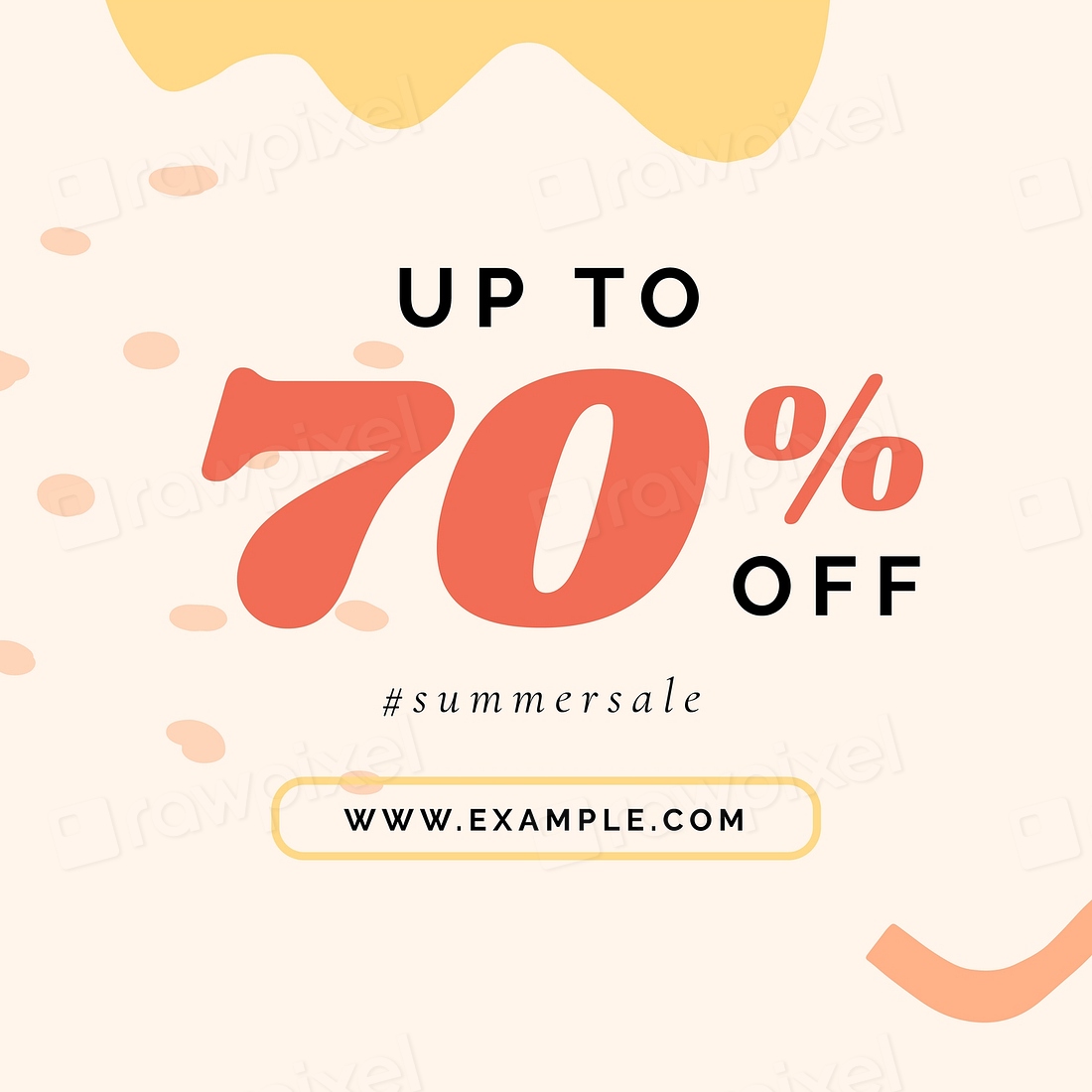 70% social template vector | Premium Vector Template - rawpixel