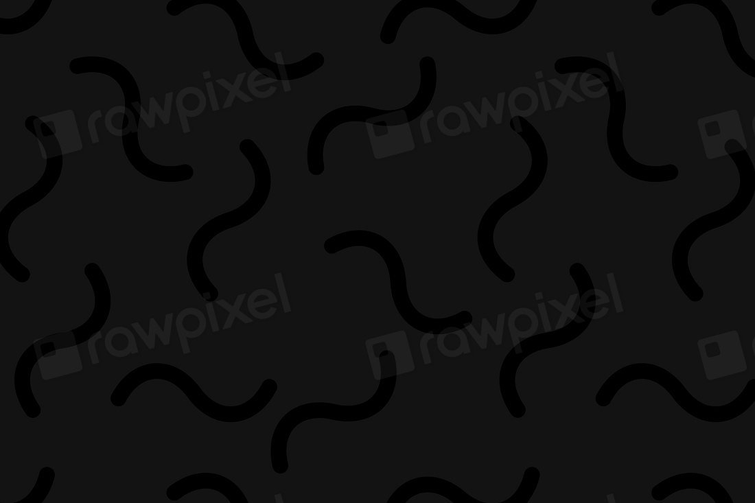 Black doodle pattern background psd | Premium PSD - rawpixel