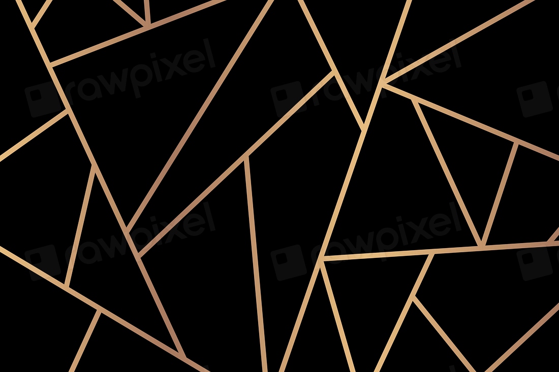 Triangle geometric pattern vector gold | Premium Vector - rawpixel