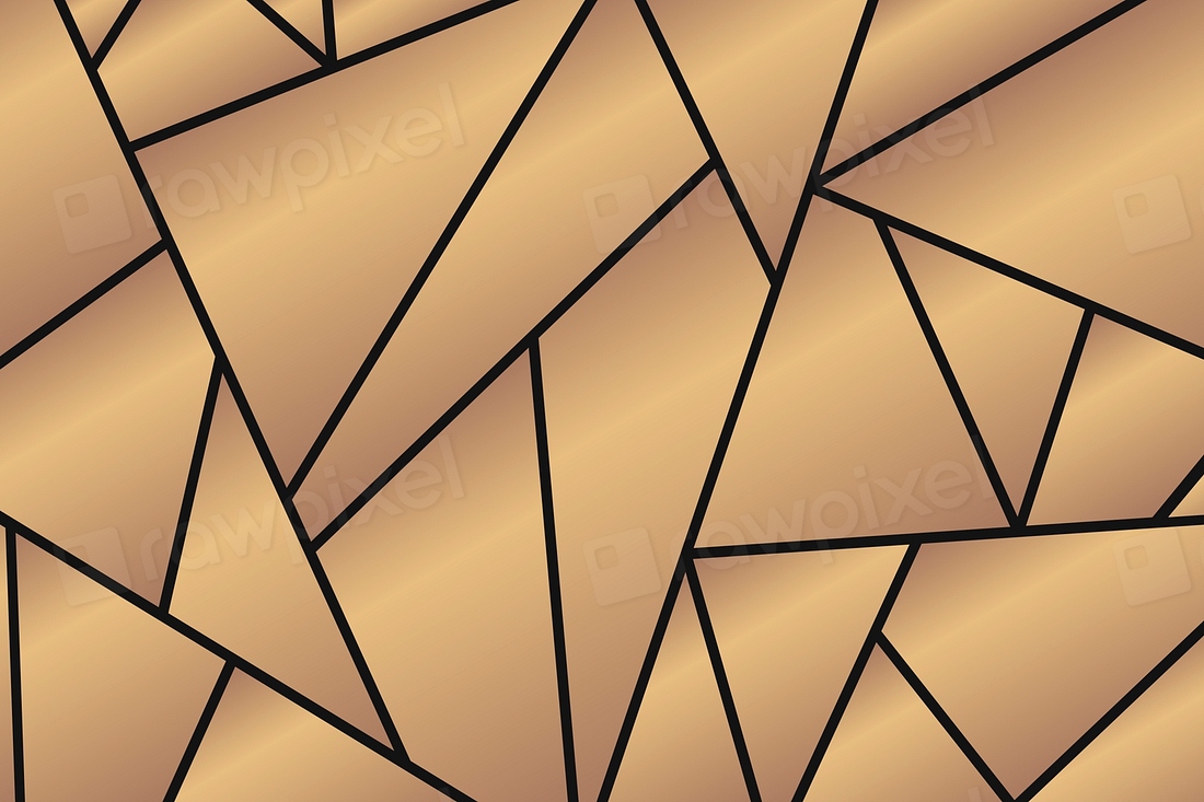 Triangle geometric pattern psd gold | Premium PSD - rawpixel