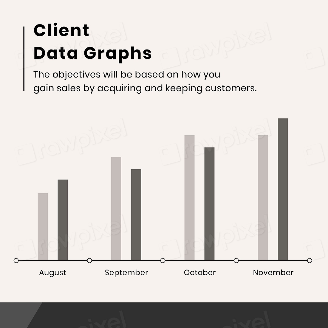 Client data analysis graph vector | Premium Vector Template - rawpixel