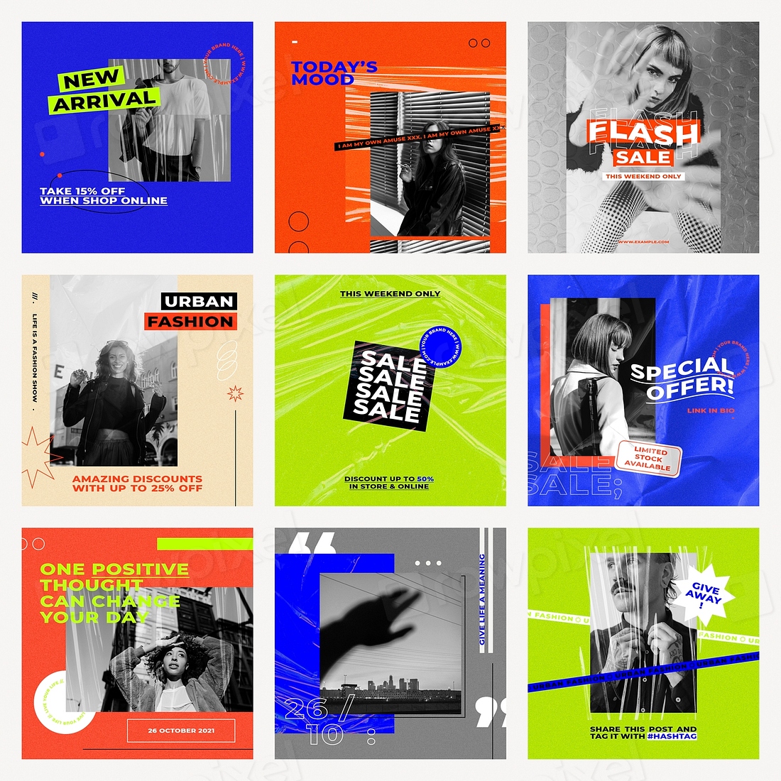 Social media posts template vector | Premium Vector - rawpixel