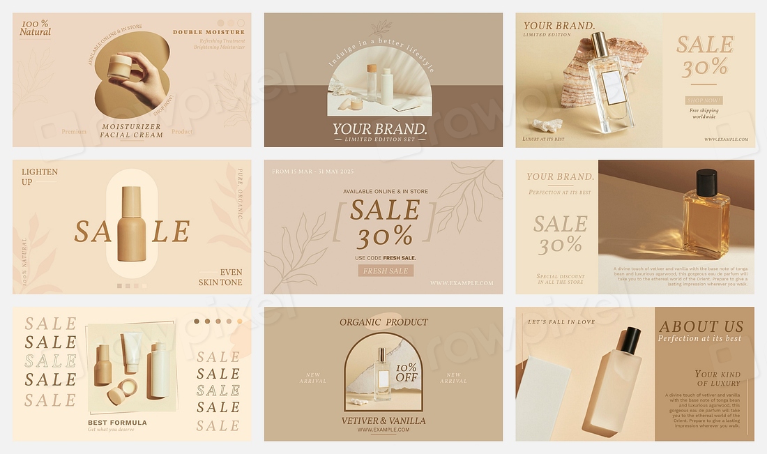 Cosmetic business banner template vector | Premium Vector - rawpixel