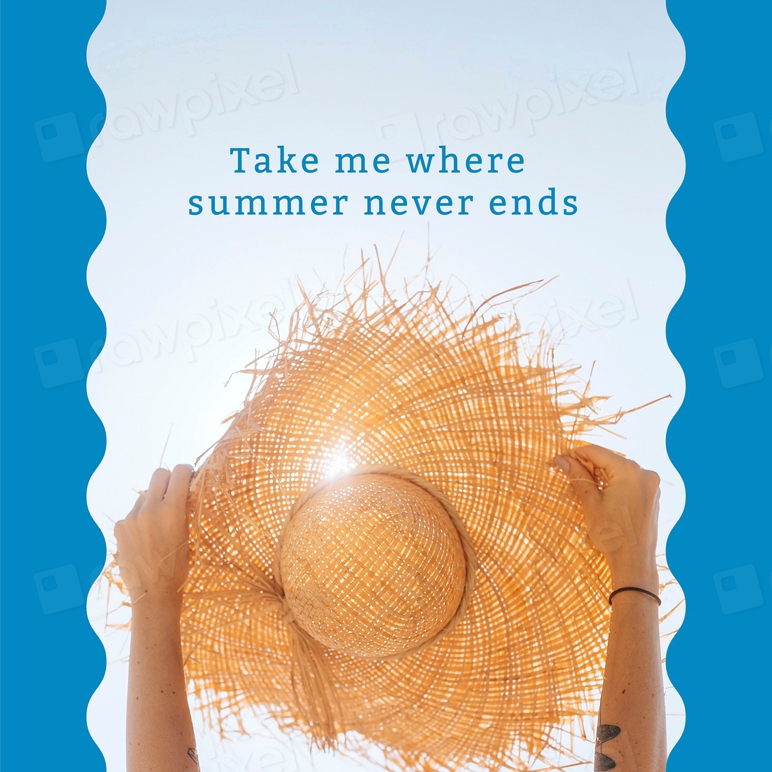Summer vibes ad template vector | Premium Vector Template - rawpixel