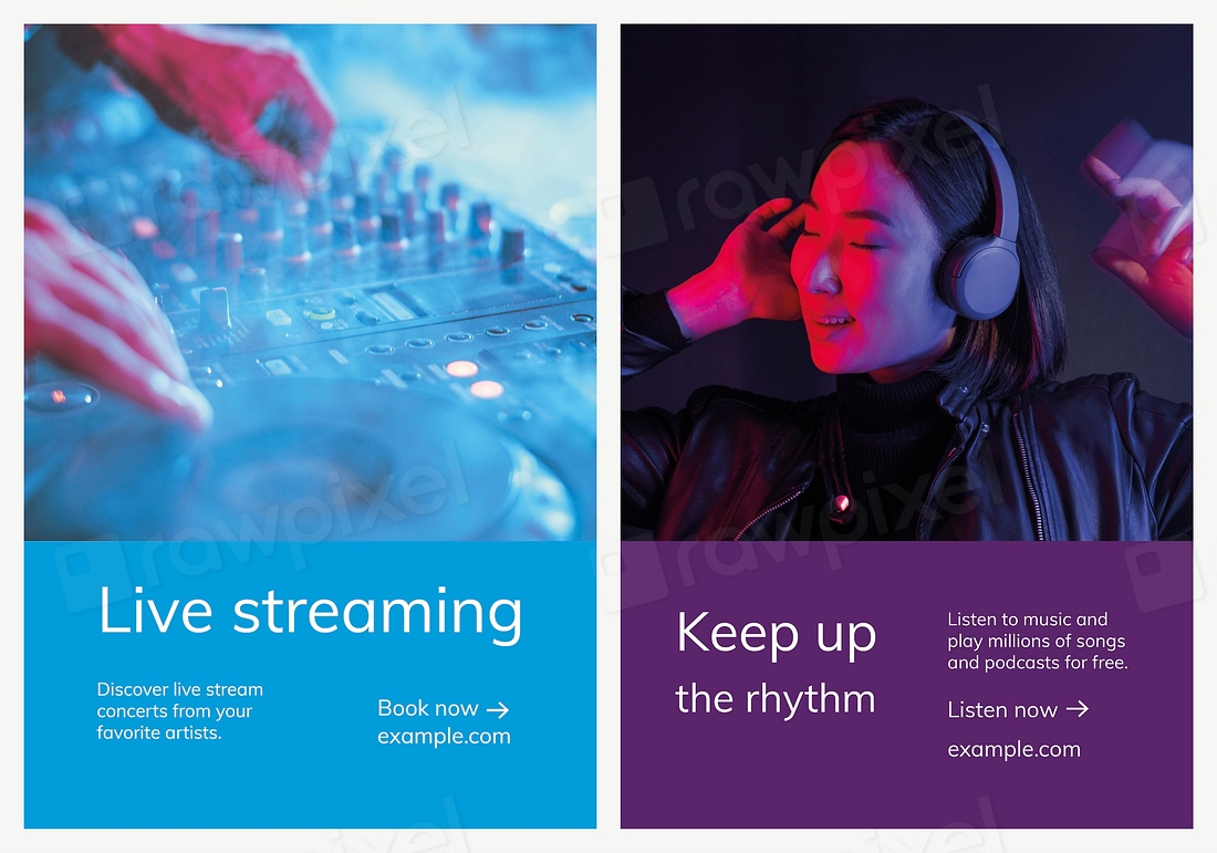 Various music advertising template psd | Premium PSD - rawpixel
