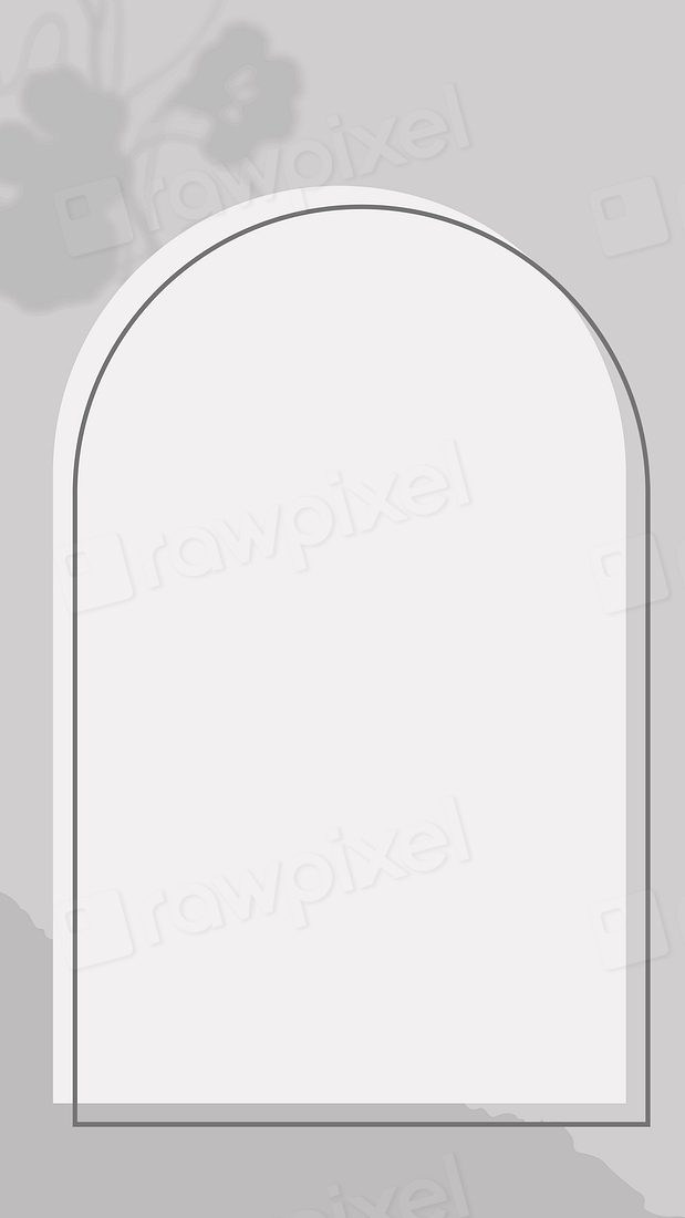 Gray background psd arch frame | Premium PSD - rawpixel