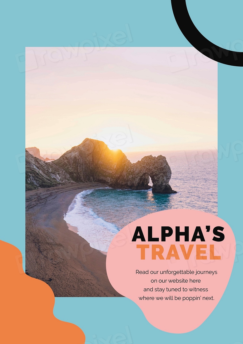 Weekend getaway travel template vector | Premium Vector Template - rawpixel