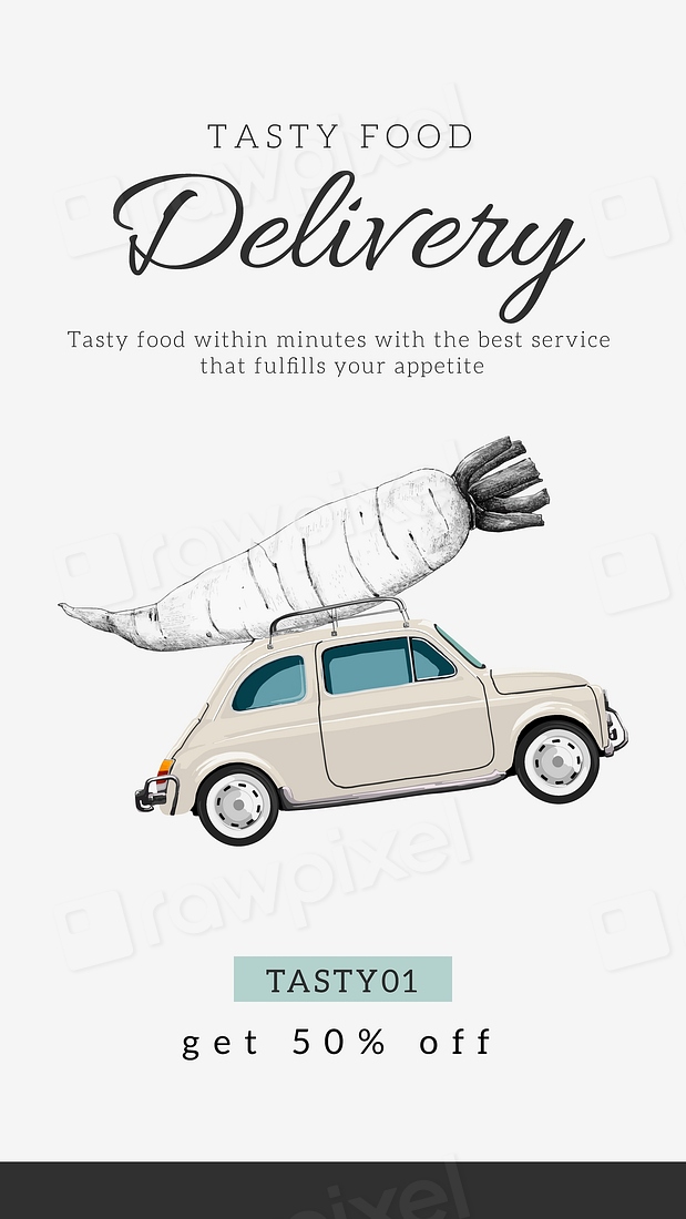 Delivery service Facebook story template | Premium Vector Template ...