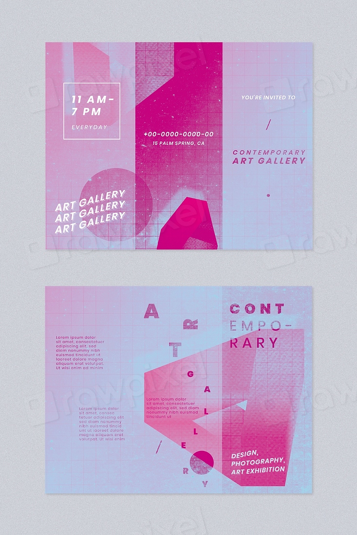 Art gallery exhibition brochure template | Premium Vector - rawpixel