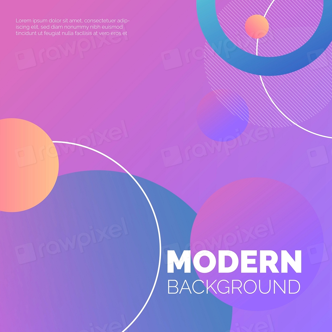 Colorful round modern background vector | Premium Vector - rawpixel