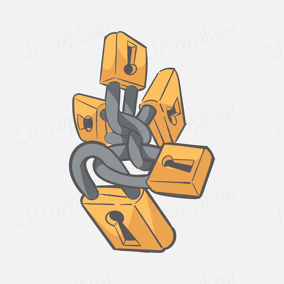 Hand drawing illustration safety concept | Free Photo Illustration ...