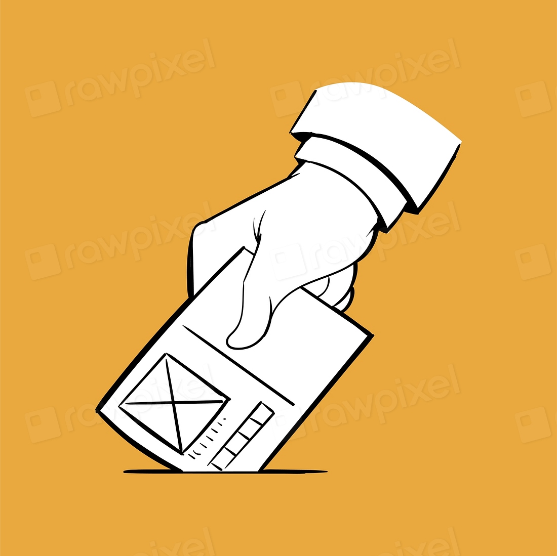 Hand drawing illustration election concept | Premium Vector ...
