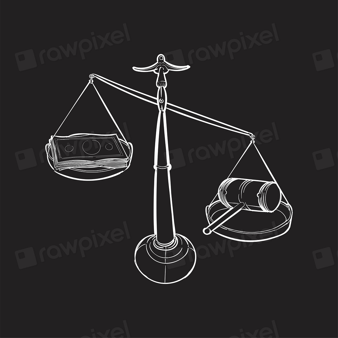 Hand drawing illustration justice concept | Premium Vector Illustration ...