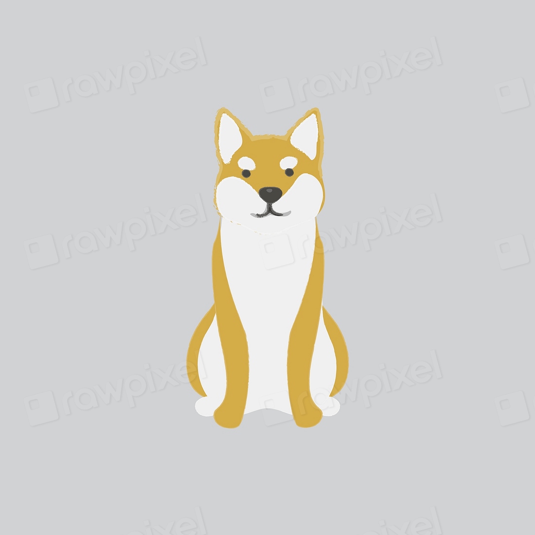 Cute illustration shiba inu dog | Premium Vector - rawpixel