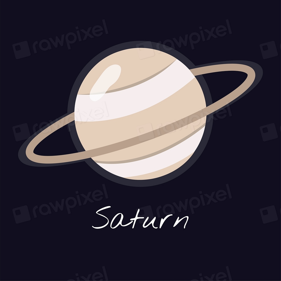 Planet Saturn vector | Premium Vector - rawpixel