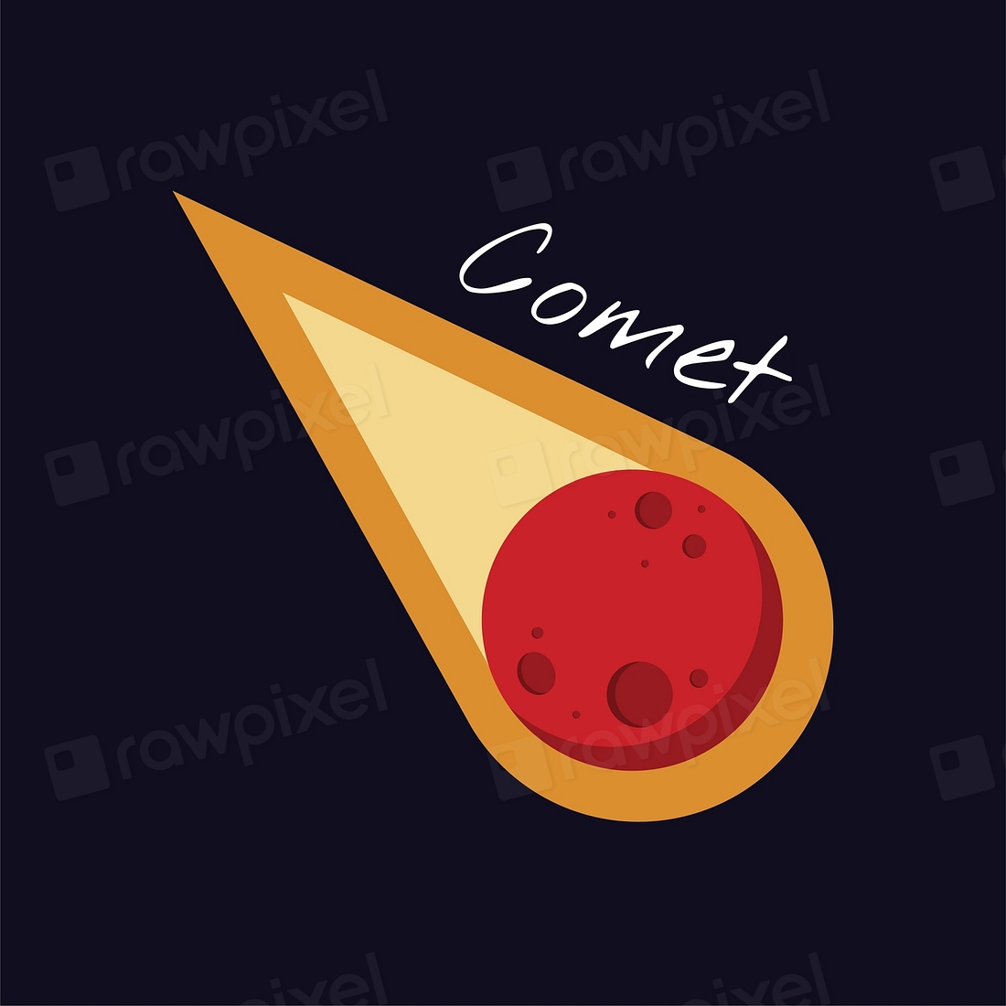 A comet vector | Premium Vector - rawpixel