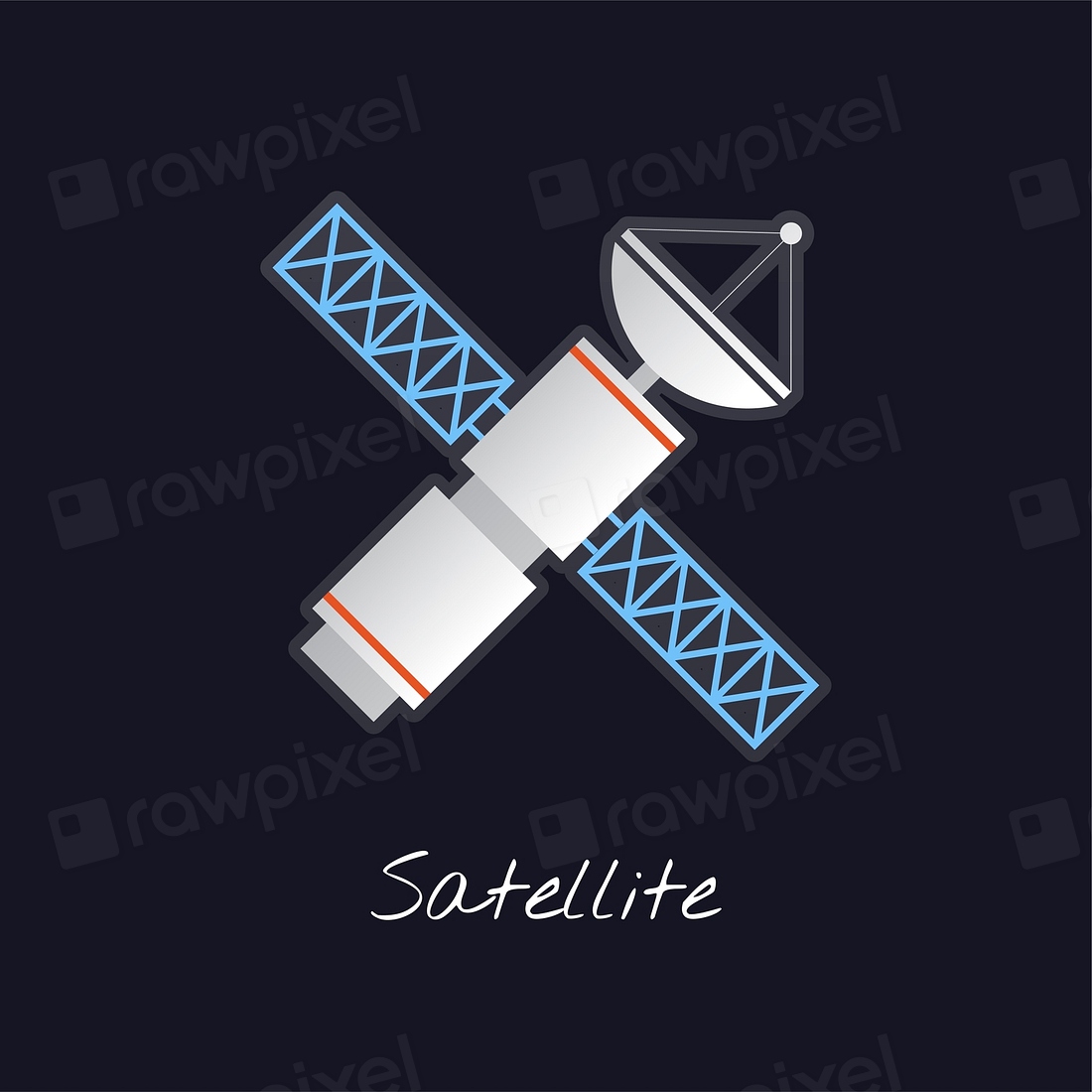 Satellite vector | Premium Vector - rawpixel