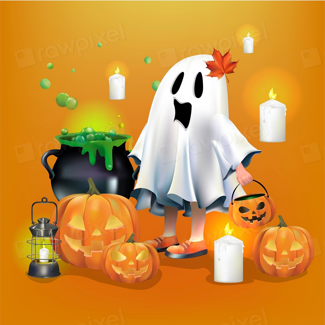 Halloween vector set | Free Vector Illustration - rawpixel