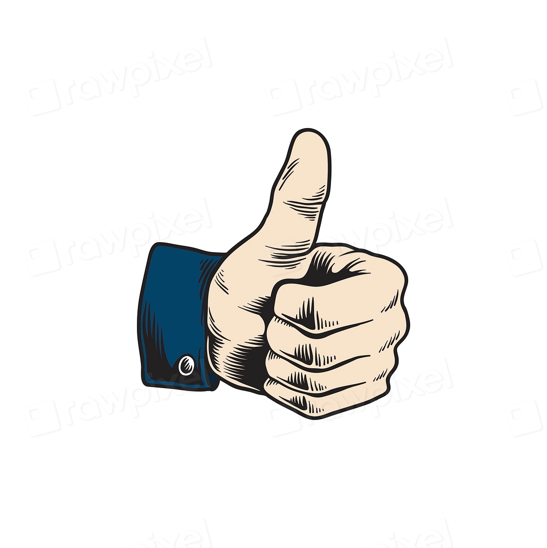 Illustration of thumbs up icon | Premium Vector Illustration - rawpixel