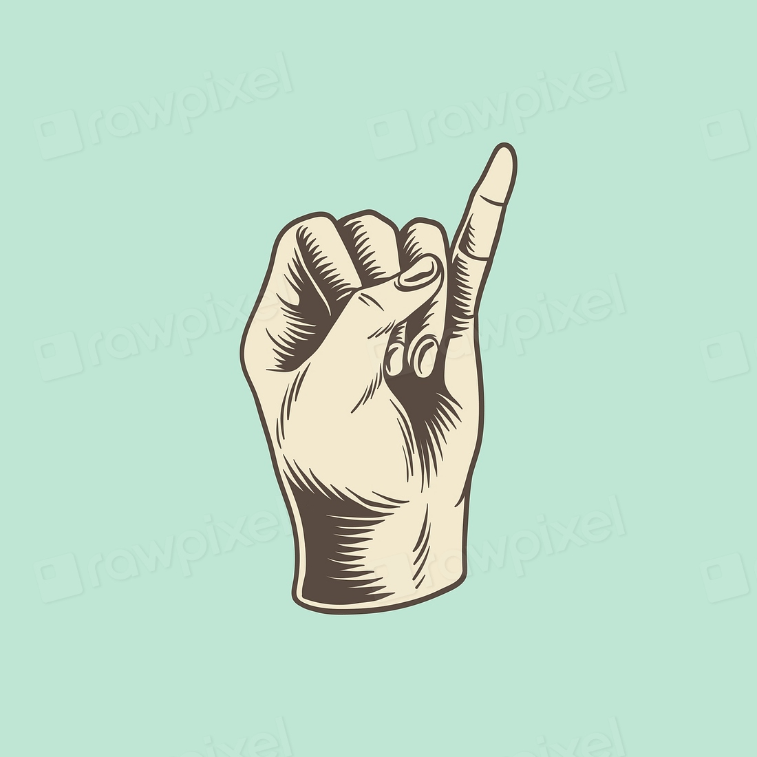 Illustration pinkie promise finger sign | Free Photo Illustration ...