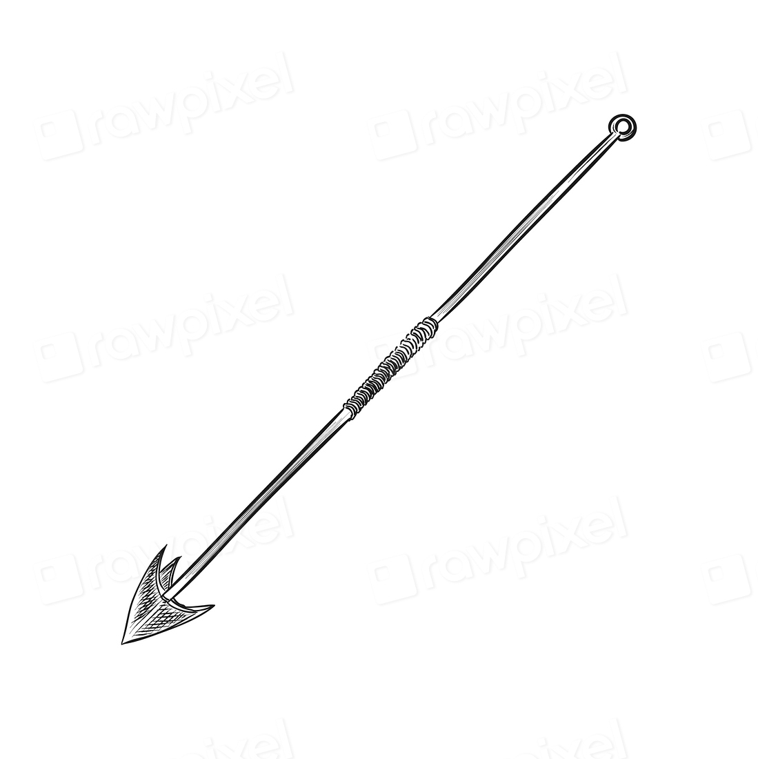 Vintage illustration of a harpoon | Premium Vector Illustration - rawpixel