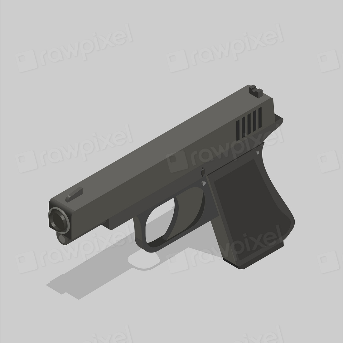 Vector image of gun icon | Premium Vector - rawpixel