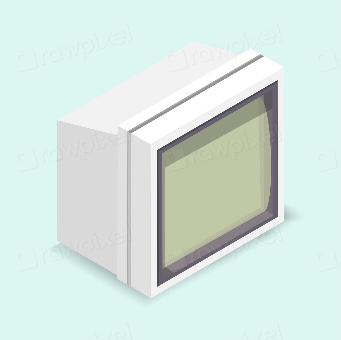 Vector illustration of computer monitor | Premium Vector - rawpixel